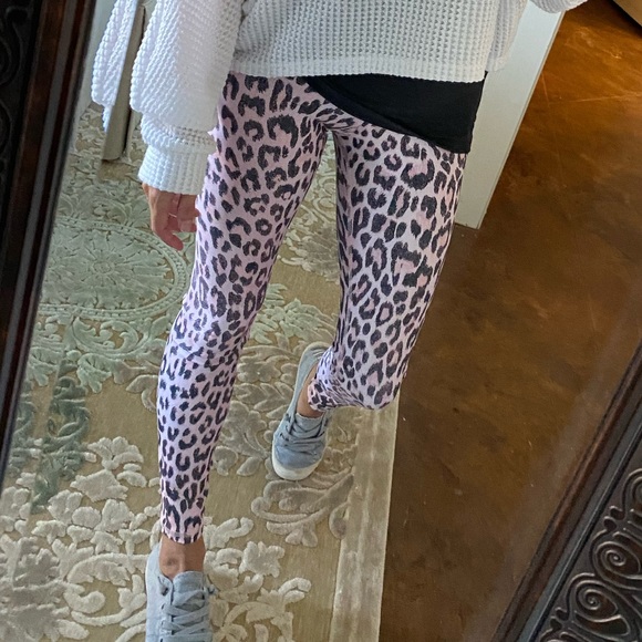 Savvi | Pants & Jumpsuits | Savvi Fit Indi Animal Print Pink Leggings ...